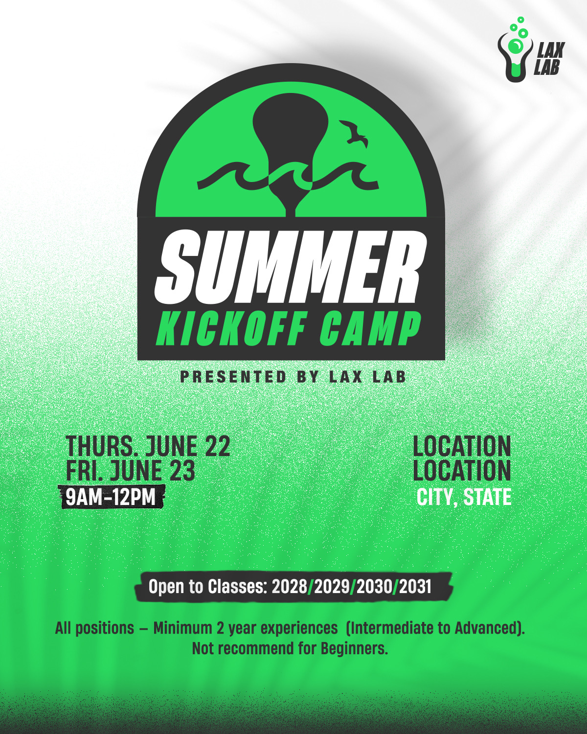 Summer Kickoff Camp - LaxLab